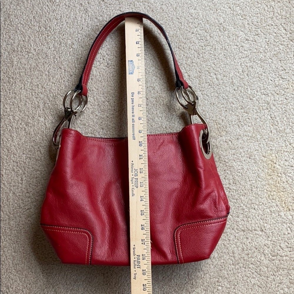 Red Leather Purse - Gem